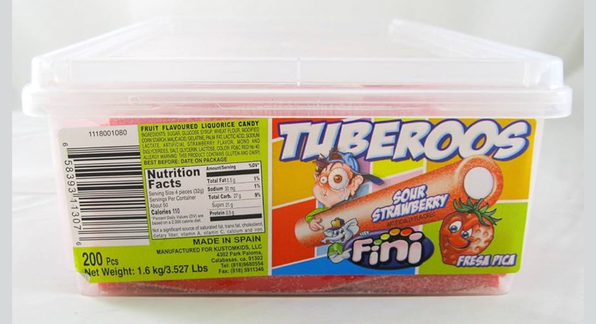 Tuberoos - Sour Strawberry : 3.5LBS – Sweet Mood Candy